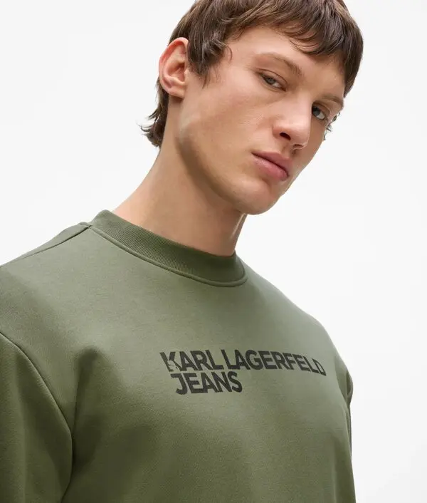 Karl Lagerfeld Regular Fit Logo Sweatshirt - Beetle