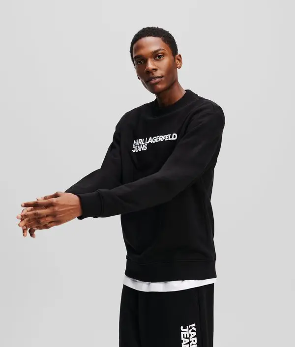 KL JEANS Regular-fit Logo Sweatshirt - Black