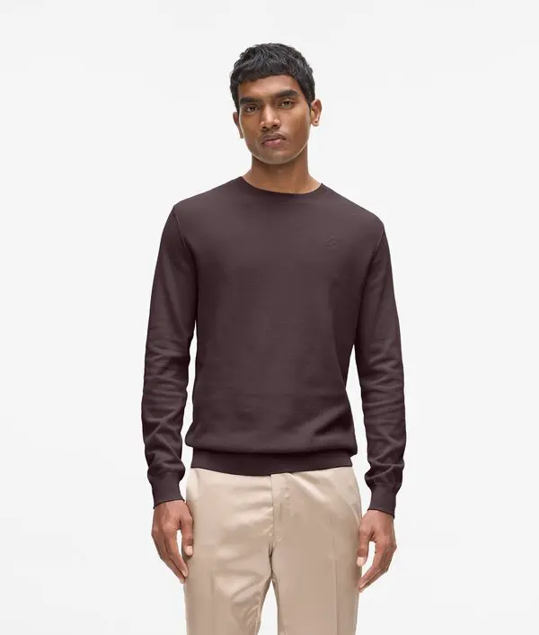 Karl Lagerfeld Kameo Crewneck Sweater - Black/brow