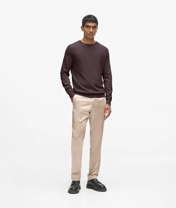 Karl Lagerfeld Kameo Crewneck Sweater - Black/brow