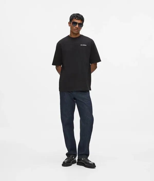 Karl Lagerfeld Straight Leg Jeans - Dark Blue