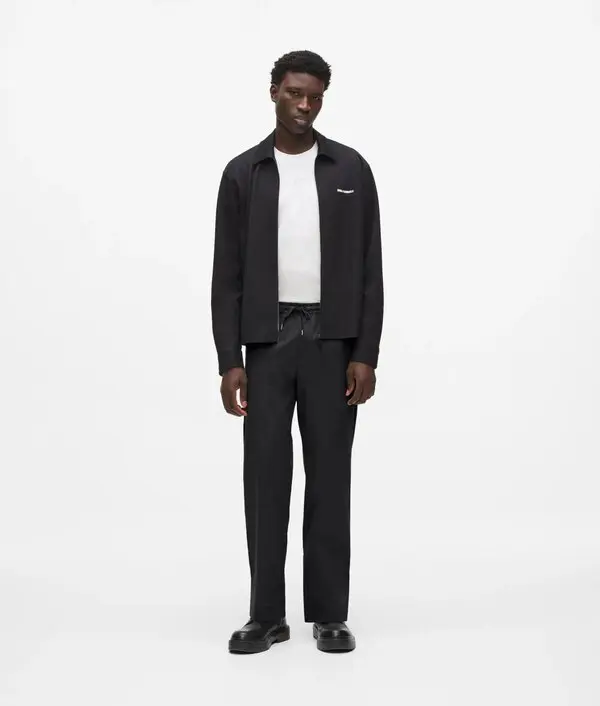 Karl Lagerfeld Drawcord Pants - Black