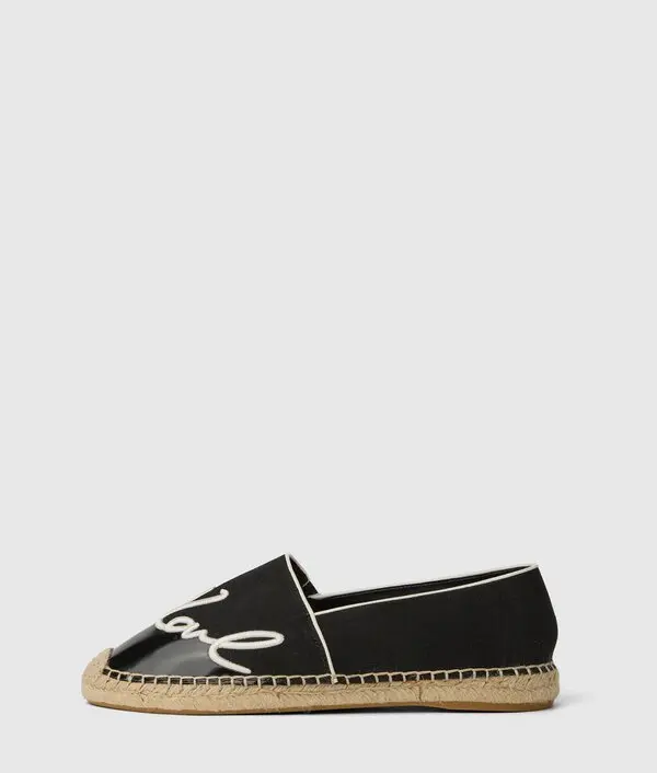 Karl Lagerfeld Kamini Signia Espadrilles - Black