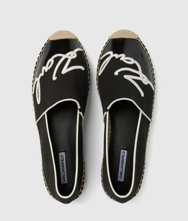 Karl Lagerfeld Kamini Signia Espadrilles - Black