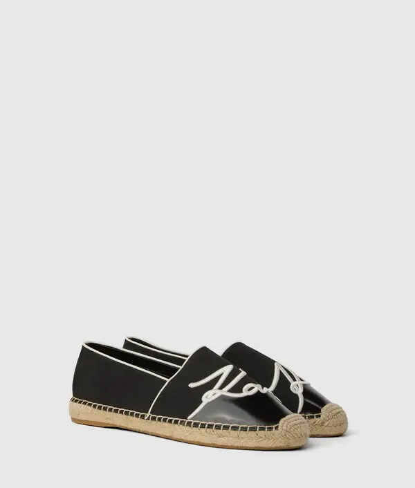 Karl Lagerfeld Kamini Signia Espadrilles - Black