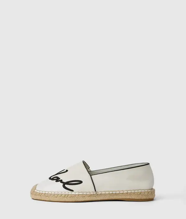 Karl Lagerfeld Kamini Signia Espadrilles - Off White