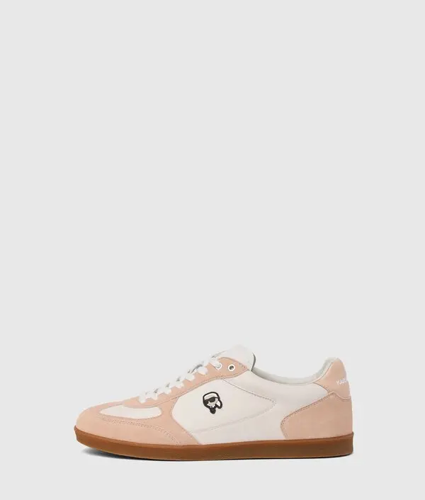 Karl Lagerfeld Ikon Nft Patch Lace-up Sneakers - Light Pink