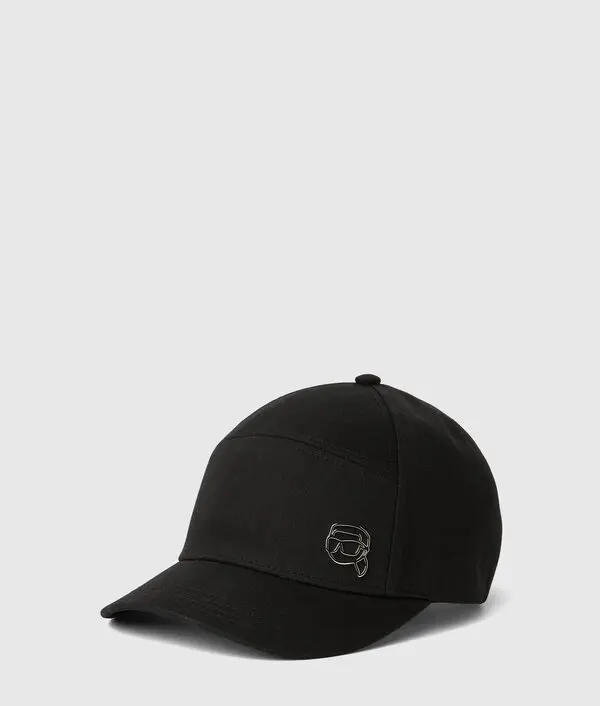 Karl Lagerfeld Ikon Pin Baseball Cap - Black