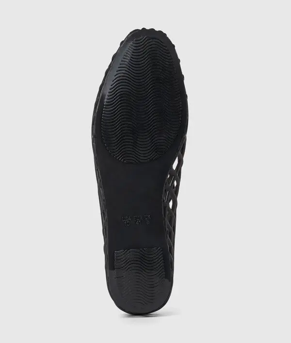 Karl Lagerfeld Matte Rubber Jelly Ballet Pumps