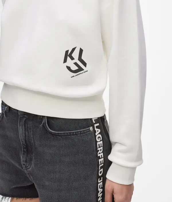 KL JEANS Monogram Sweatshirt - White