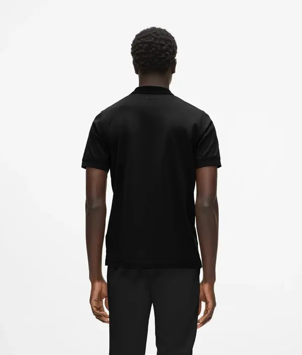 Karl Lagerfeld Square-button Polo Shirt