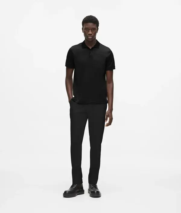 Karl Lagerfeld Square-button Polo Shirt