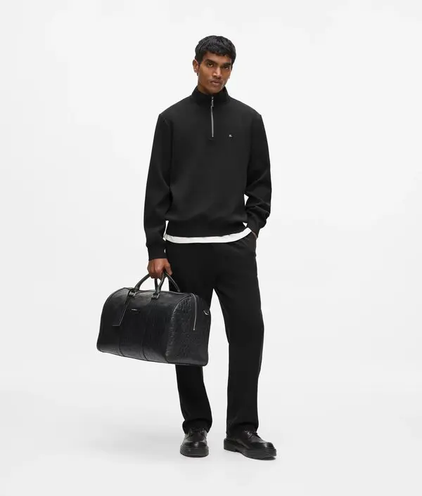 Karl Lagerfeld Quarter-zip Sweatshirt - Black