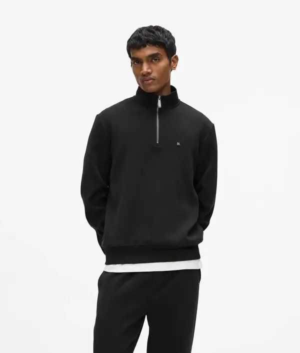 Karl Lagerfeld Quarter-zip Sweatshirt - Black