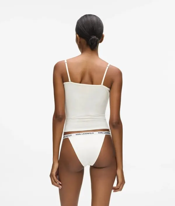 Karl Lagerfeld Logo Brazilian Briefs – 3-pack - White