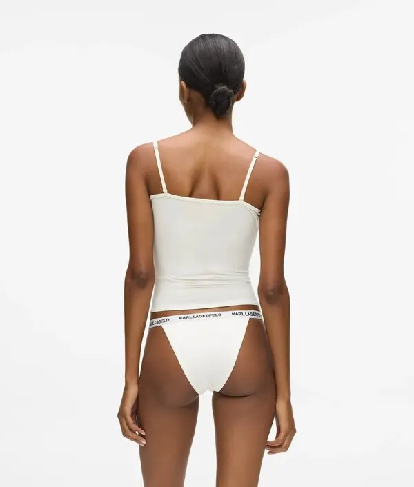 Karl Lagerfeld Logo Brazilian Briefs – 3-pack - White