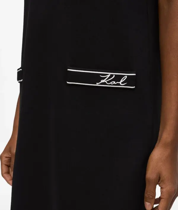 Karl Lagerfeld Piped T-shirt Dress