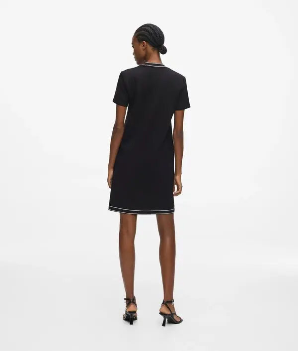 Karl Lagerfeld Piped T-shirt Dress