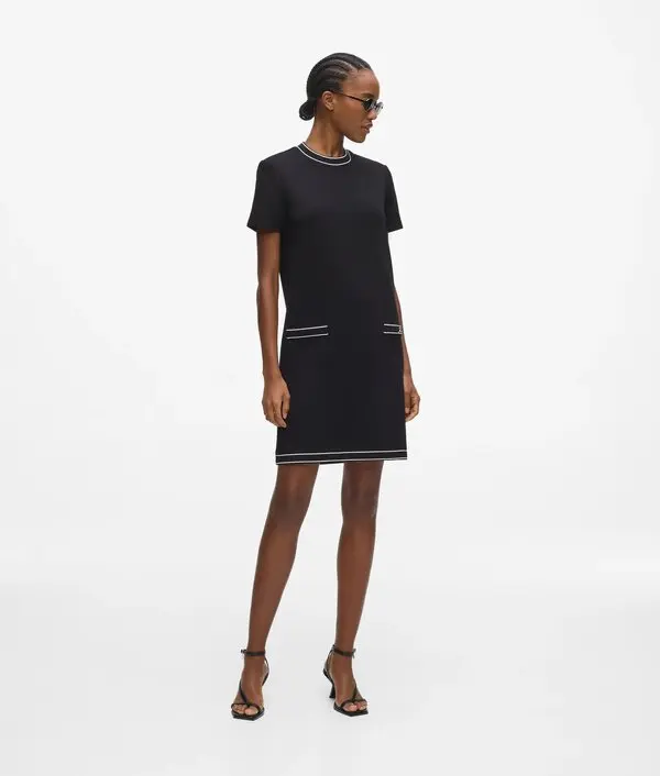 Karl Lagerfeld Piped T-shirt Dress