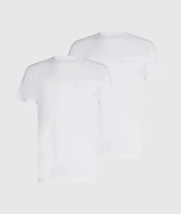 Karl Lagerfeld Logo T-shirt – 2-pack - White