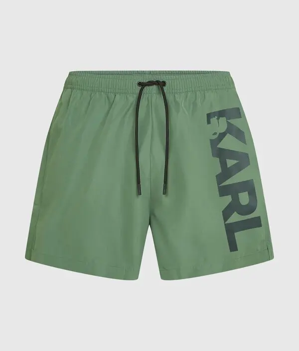 Karl Lagerfeld Logo Boardshorts - Dill