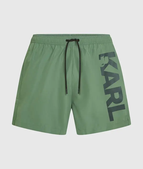 Karl Lagerfeld Logo Boardshorts - Dill
