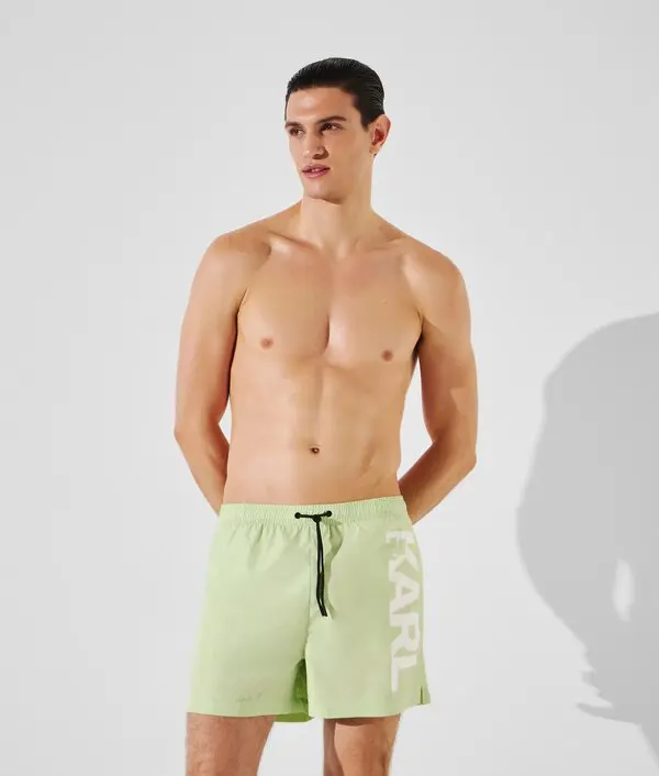 Karl Lagerfeld Logo Boardshorts - Gleam