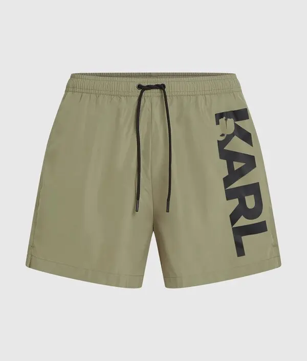 Karl Lagerfeld Logo Boardshorts - Laurel Oak