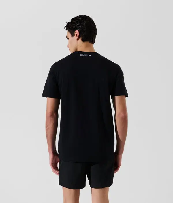 Karl Lagerfeld Logo Beach T-shirt - Black