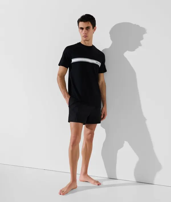Karl Lagerfeld Logo Beach T-shirt - Black