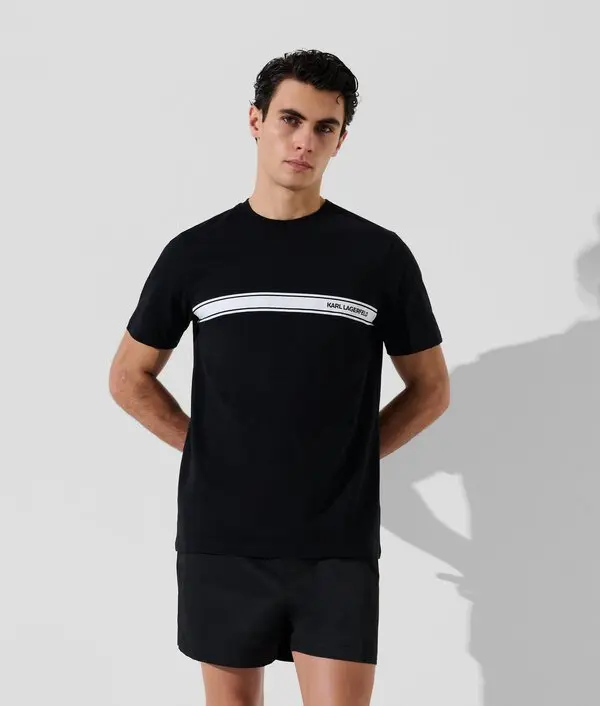 Karl Lagerfeld Logo Beach T-shirt - Black