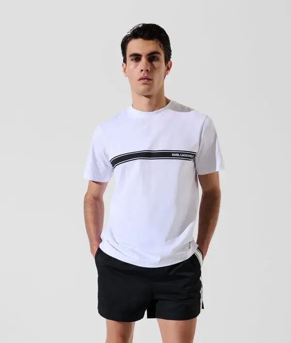 Karl Lagerfeld Logo Beach T-shirt - White