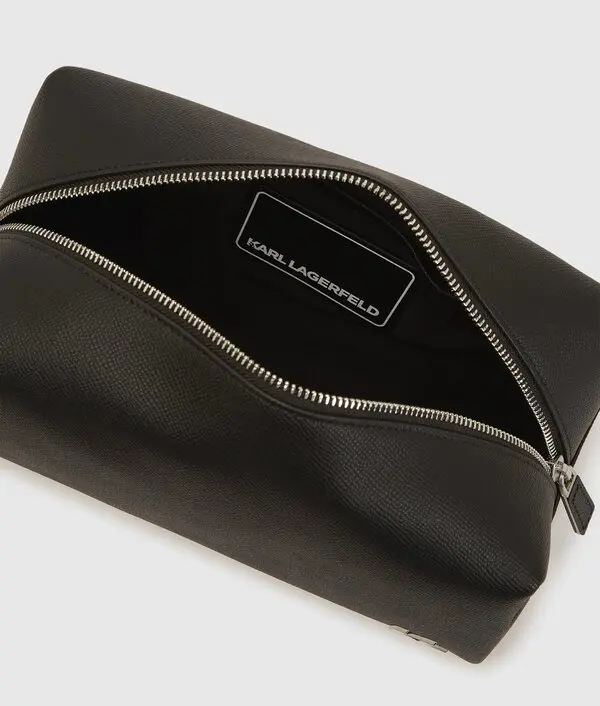 Karl Lagerfeld K/monogram Leather Wash Bag