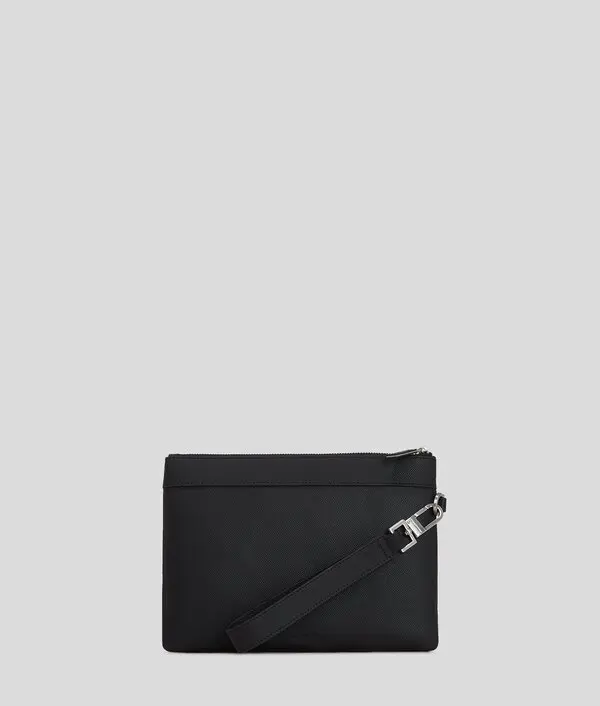 Karl Lagerfeld K/monogram Leather Pouch