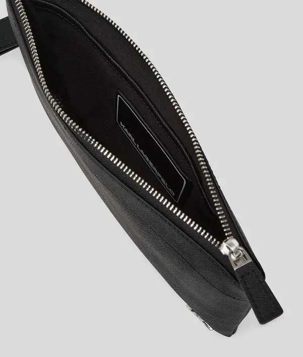 Karl Lagerfeld K/monogram Leather Pouch