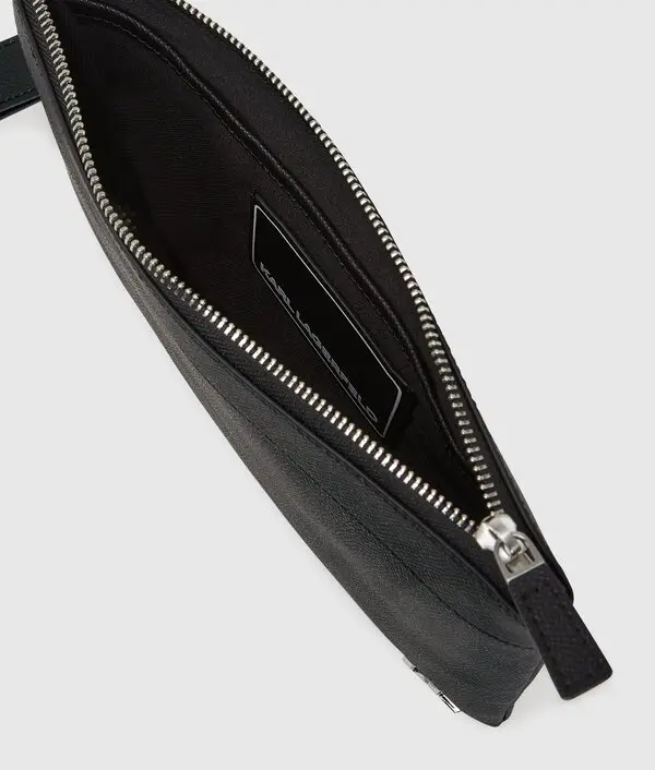 Karl Lagerfeld K/monogram Leather Pouch