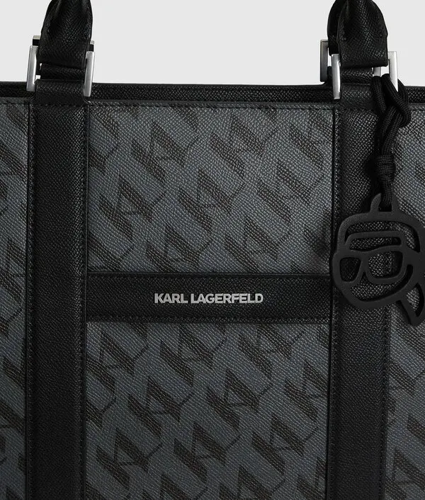 Karl Lagerfeld Ikon Monogram Tote Bag