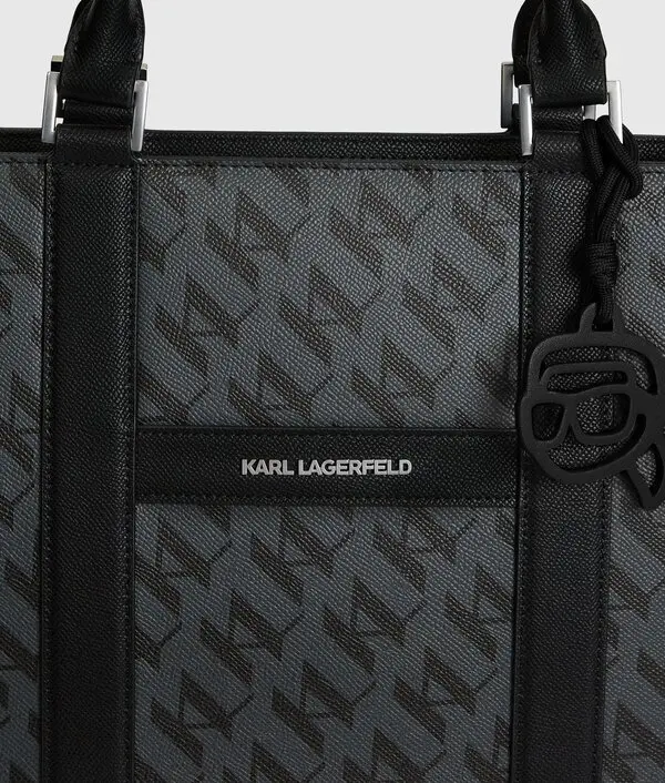 Karl Lagerfeld Ikon Monogram Tote Bag
