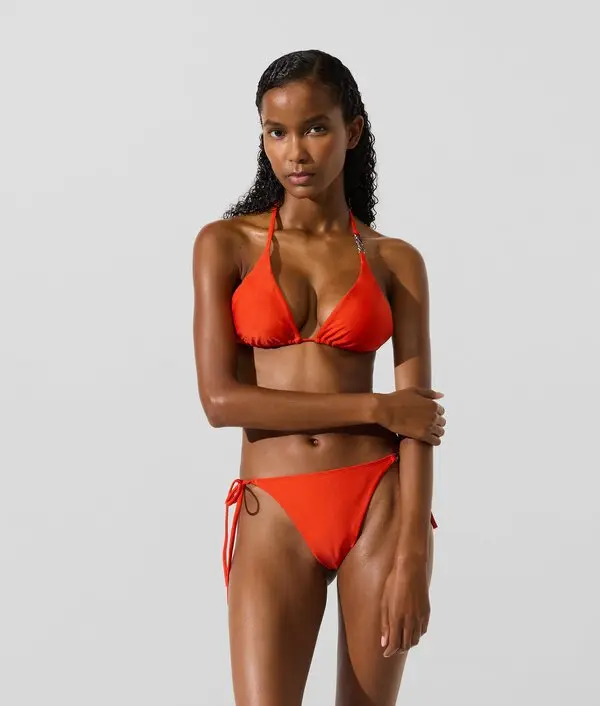 Karl Lagerfeld Triangle Bikini Top - Tango