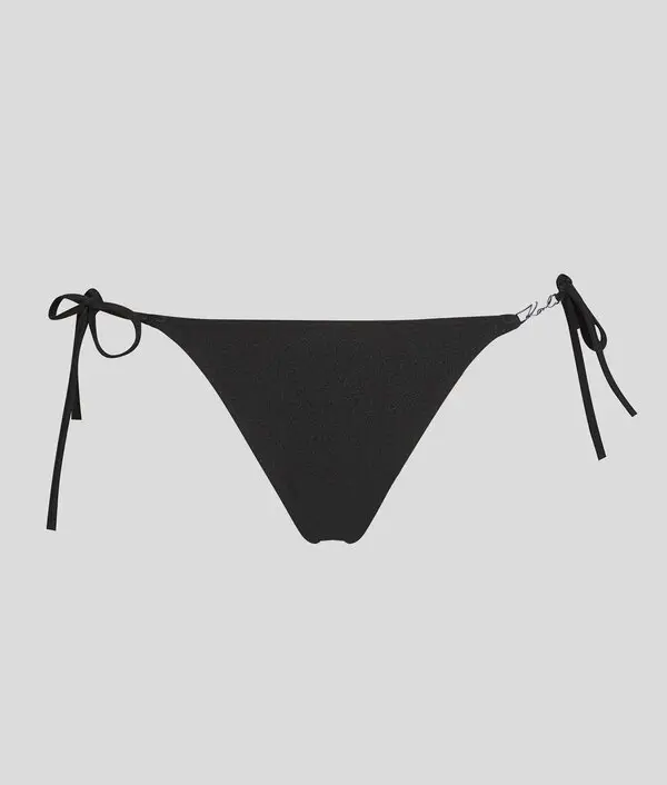 Karl Lagerfeld Side-tie Bikini Bottoms - Black