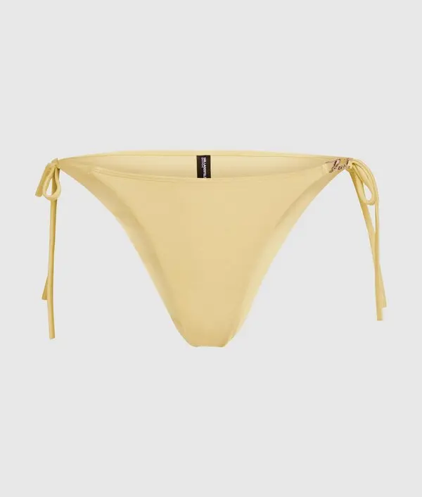 Karl Lagerfeld Side-tie Bikini Bottoms - Sunshine Yellow