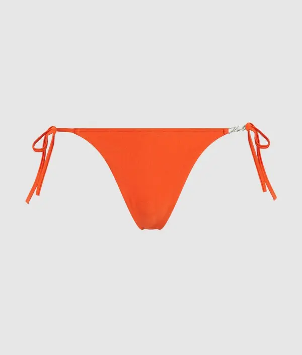 Karl Lagerfeld Side-tie Bikini Bottoms - Tango