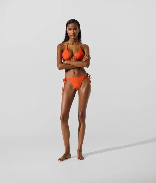 Karl Lagerfeld Side-tie Bikini Bottoms - Tango