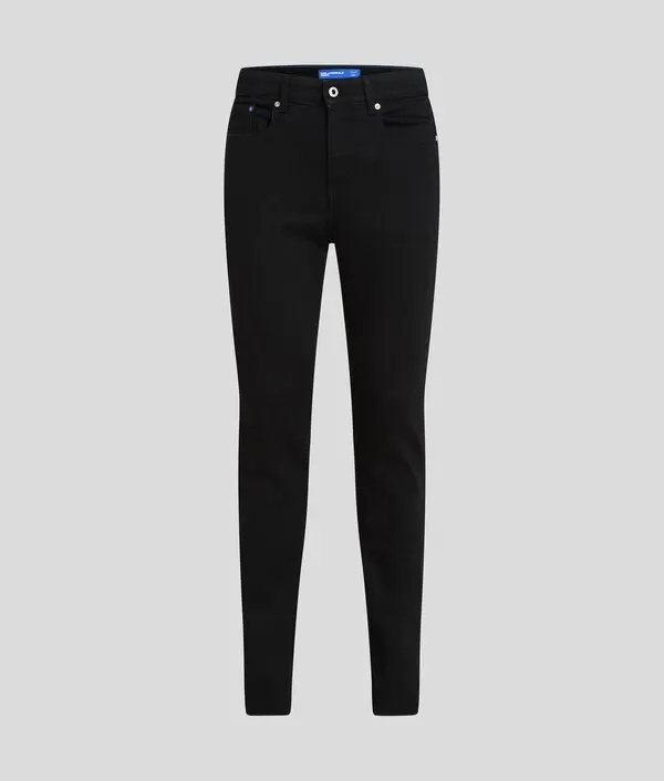 Karl Lagerfeld Skinny Fit Cotton Blend Jeans - Black