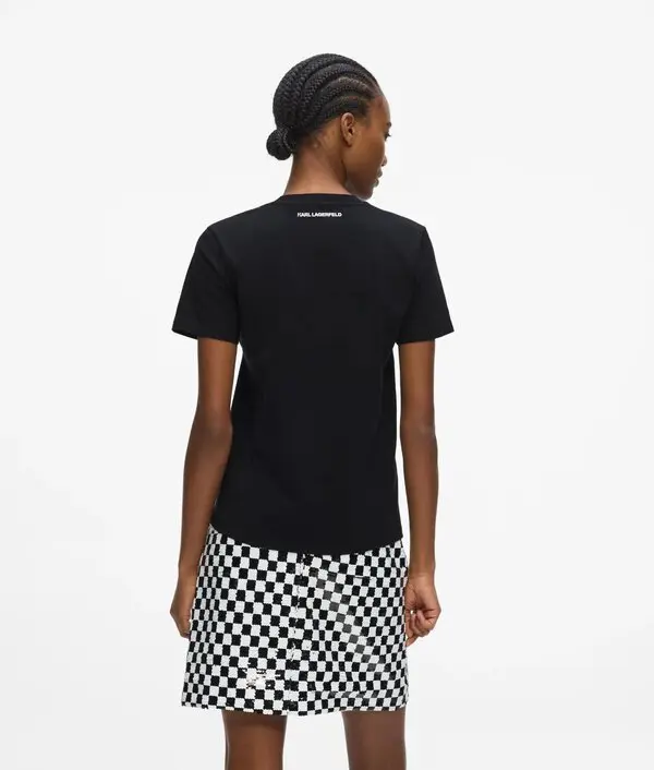 Karl Lagerfeld Illustrated Portrait T-shirt - Black