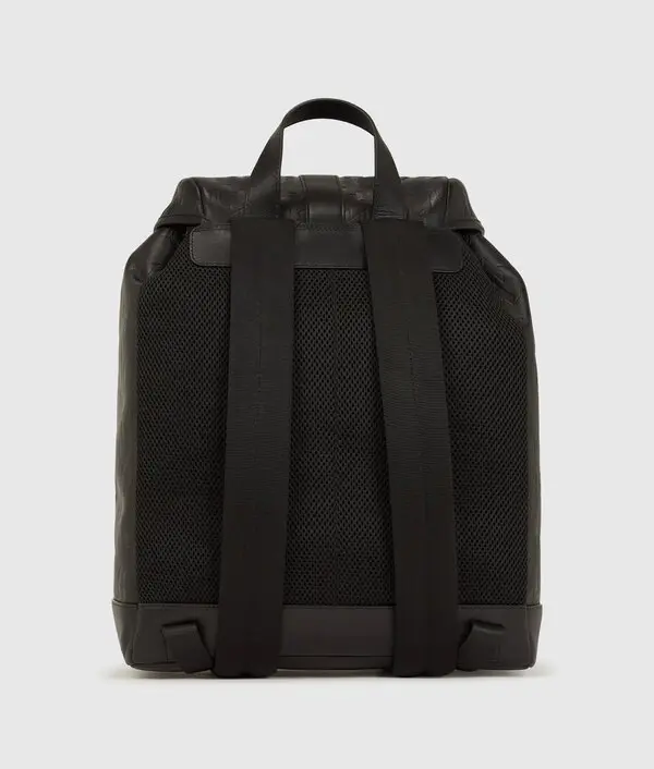 Karl Lagerfeld K/loom Leather Backpack With Monogram Embossing