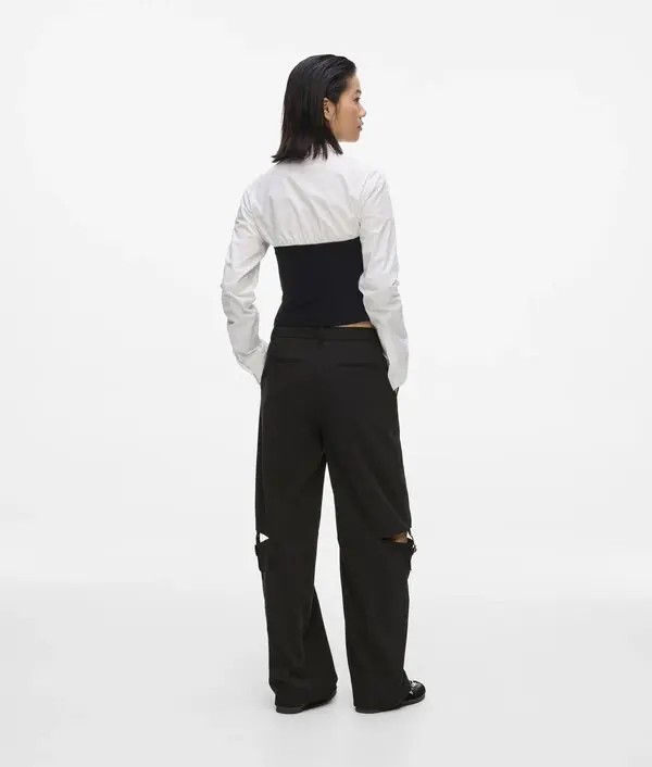 KL JEANS Jeans Buckled Cut-out Tailored Pants