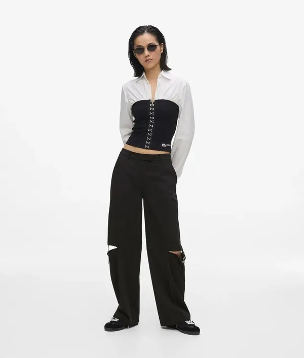 KL JEANS Jeans Buckled Cut-out Tailored Pants