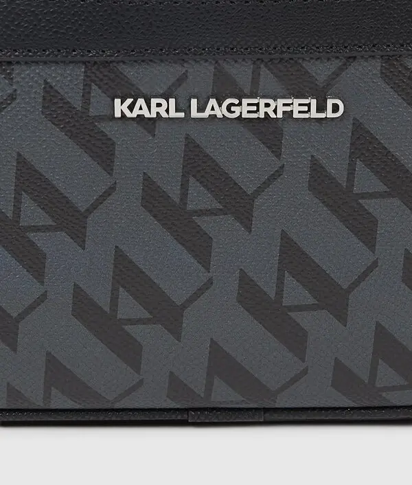 Karl Lagerfeld Ikon Monogram Elongated Crossbody Bag