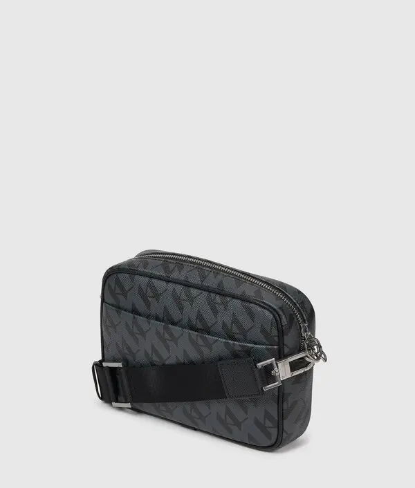 Karl Lagerfeld Ikon Monogram Elongated Crossbody Bag